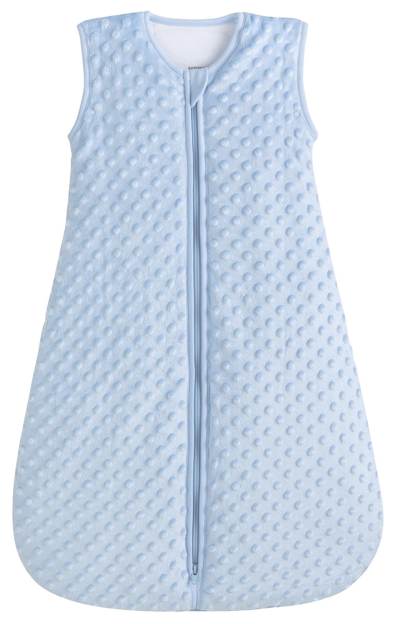 BABYINABAG Warm 2.5 Tog Quilted Winter Model Baby Sleeping Bag and Sack, Plush Minky Dot for Infants and Toddlers (Small (3 - 11 mos))