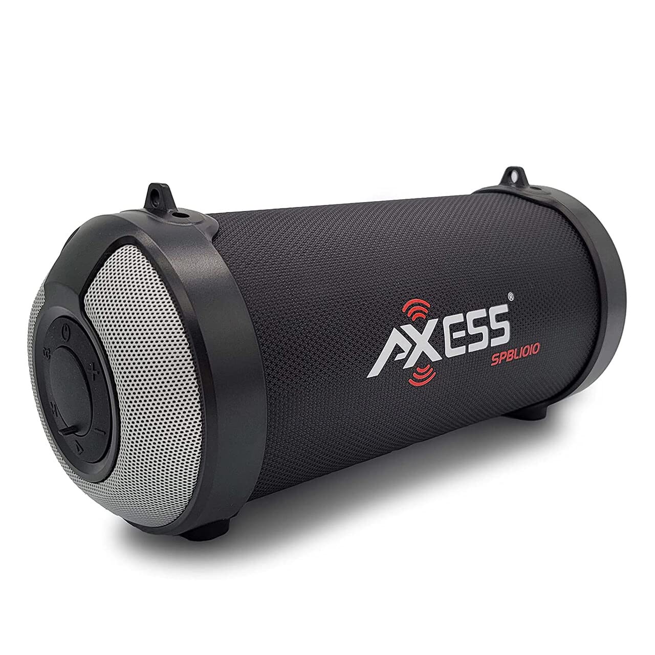 Axess Portable Wireless Bluetooth Speaker β USB C, FM Radio, & Aux Inputs 3β Speaker for Rich Sound & Bass with LED Lights, TWS+ Link, Good for Home Or Outdoor Use SPBL1010 Small Bluetooth Speaker