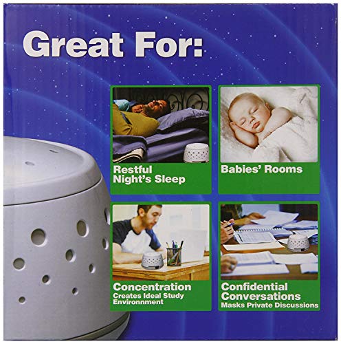 White Noise Sound Machine - Real Fan Sleep Aid, Noise Cancelling for Office Privacy, Home, Baby & Adults - Portable, Travel Friendly Sleep Machine