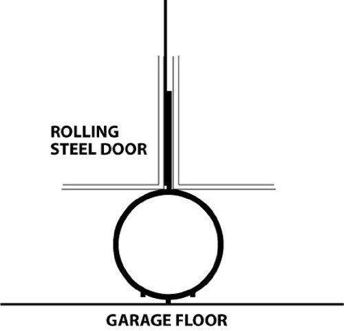 ProSeal 59020 20 Foot Replacement Door Seal for Commercial/Industrial Roll Up Door,Black