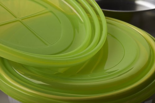 LidLover 5"-7" and 7"-9" Silicone Lid, Green - Set of 2