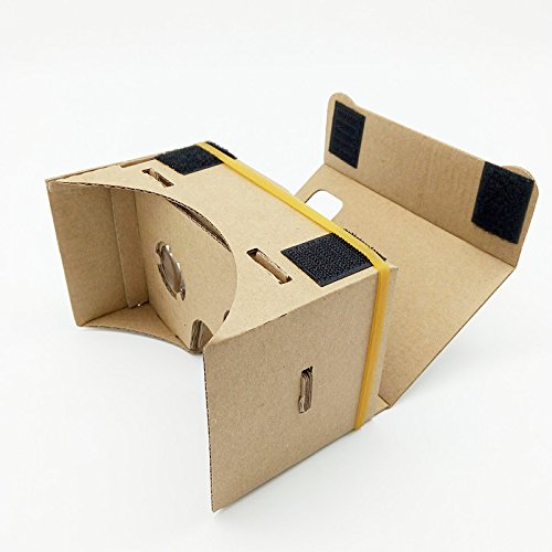 Google Cardboard Kit DIY 3D Glasses by Lubar Virtual Reality Video Viewer Compatible with Android and iOS Smartphone
