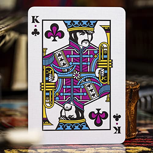 theory11 The Beatles Premium Playing Cards - Orange Deck Officially Licensed Collector's Cards