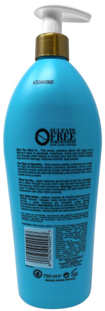 OGX Renewing Moroccan Argan Oil Shampoo and Conditioner Pump Bottle Salon Size Set (2 x 25.4 Oz)