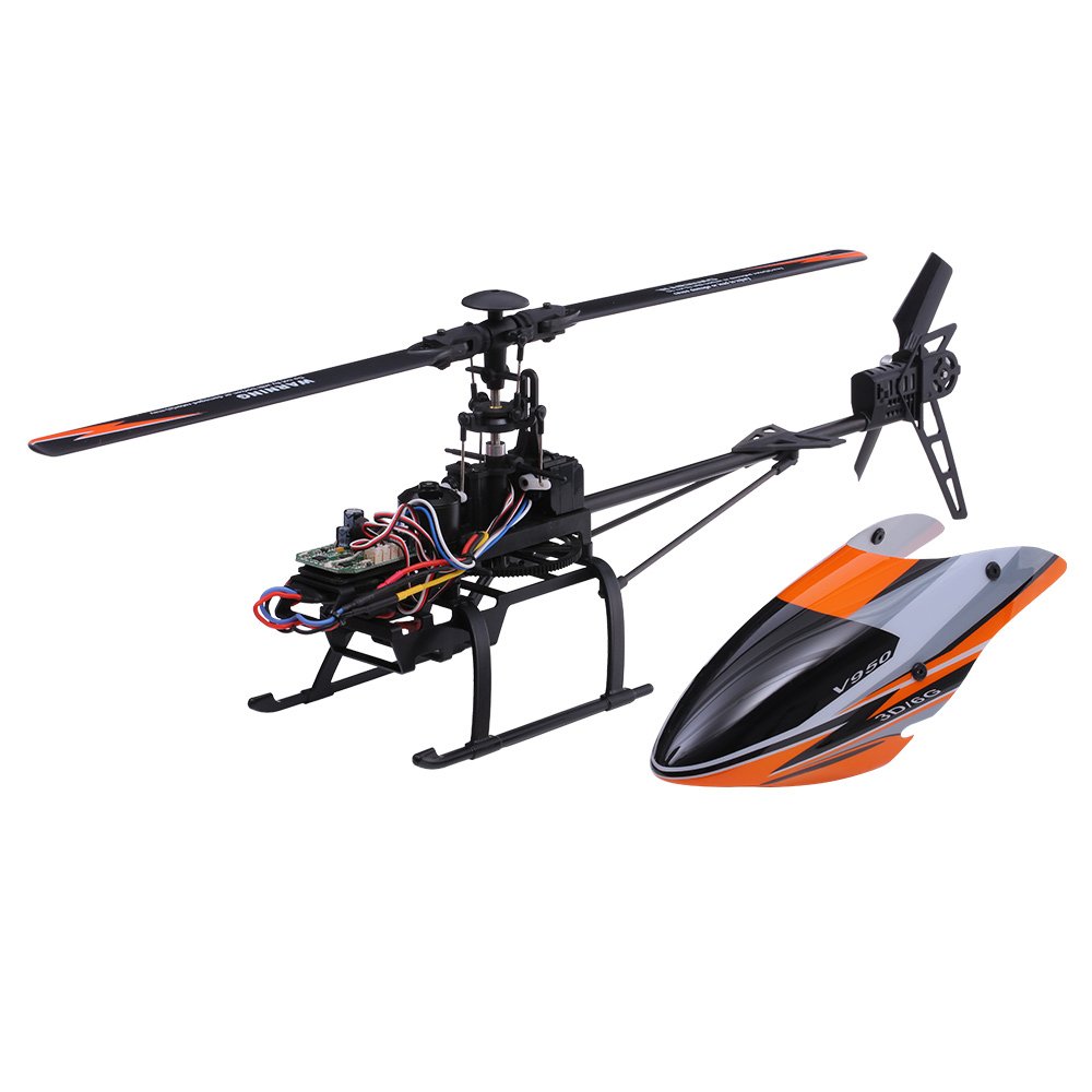 GoolRC RC Helicopter, WLtoys V950 Remote Control Helicopter, 2.4GHz 6 Channel RC Aircraft with 3D 6G System, Brushless Motor, Flybarless, RTY Ready to Fly for Kids and Beginners