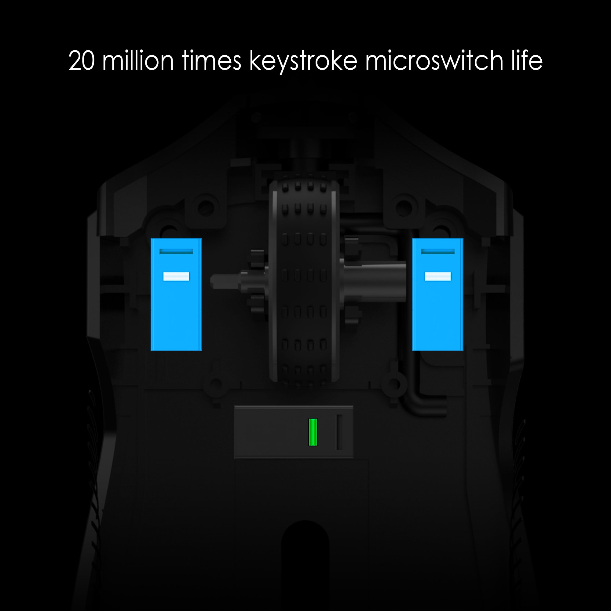 GameSir GM100 Gaming Mouse Wired Ergonomic Game USB Computer Mice RGB Gamer 6 Buttons Desktop Laptop PC Gaming Mouse
