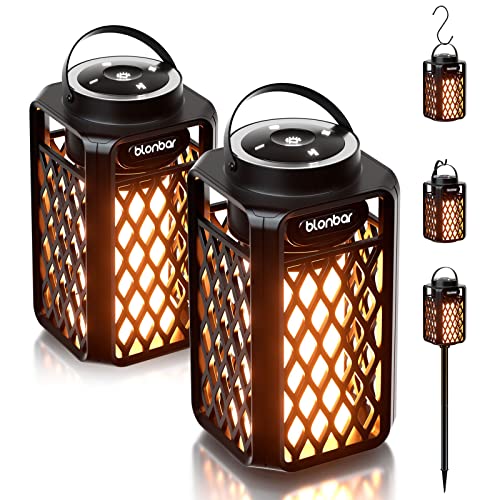 Blonbar Led Flame Speaker,Outdoor Bluetooth Speaker with Torch Atmosphere,10W Outdoor Portable Stereo Speaker,IP65 Waterproof Torch Lights for Patio Home Decor,Gifts for Men Women Dads Moms