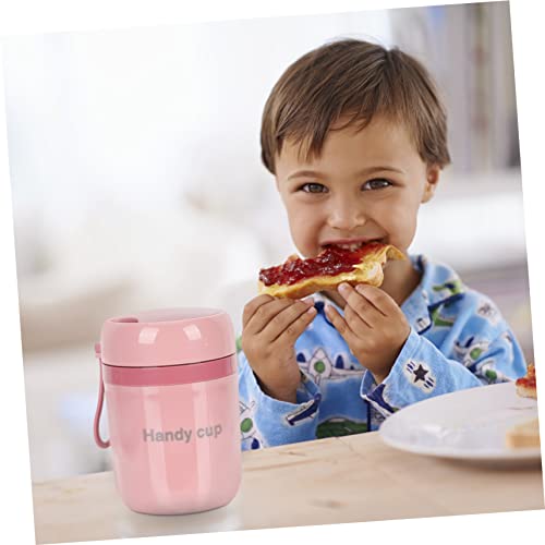 Cabilock 3pcs Mini Breakfast Cup Vacuum Insulated Bucket Containers with Lids Snackle Insulated Container Hot Food Stainless Water Bottles Thermal Soup Bucket Travel Drinks Thermal Jug Pp