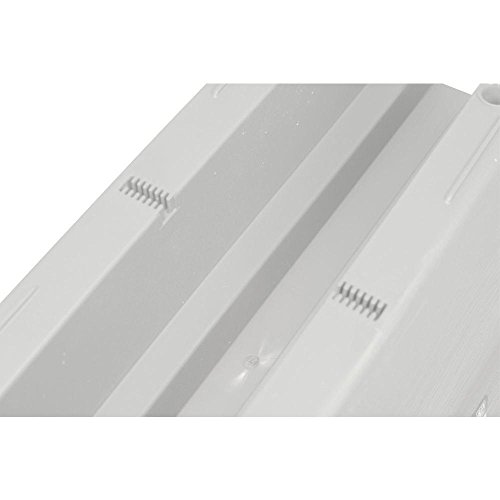 Bloomers Railing Planter with Drainage Holes β 24" Weatherproof Resin Planter β White