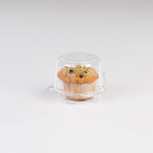 Lindar Corp 81100111 Single Count Clear Hinged Cupcake/Muffin Plastic Container - 300 per case