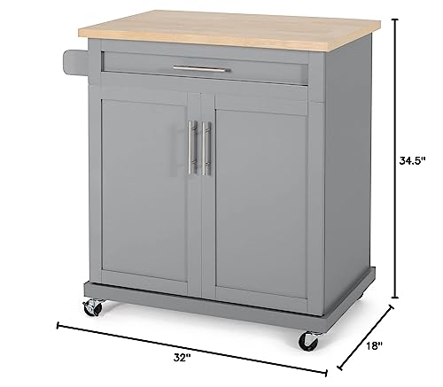 Christopher Knight Home Batavia Kitchen CART, Grey