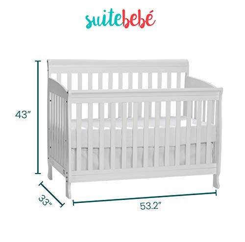 Suite Bebe Riley 4-in-1 Convertible Crib, Navy Blue
