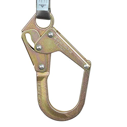Peakworks Fall Protection Dual Self Retracting Lifeline (SRL), 2 Ladder Hooks, 7.5 ft. Length, Black/Green, V8455277-5LE