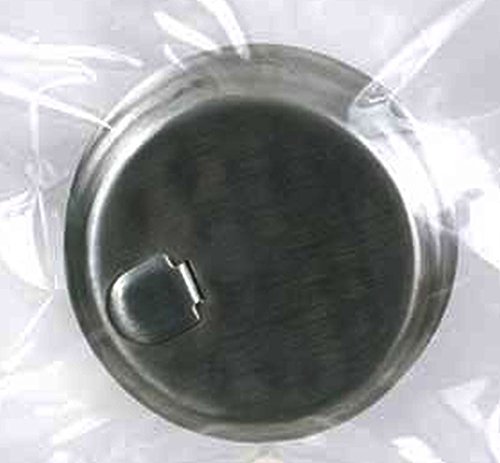 SIMPLY HOMEADE Mason Jar Sugar/Salt/Spice Dispenser Lid Kitchen Supplies, 2 3/4" diameter 1 1/4" tall, Silver