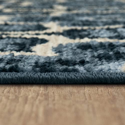 Mohawk Home Soho Marjorelle Gardens Floral Printed Area Rug, 5'x8', Blue