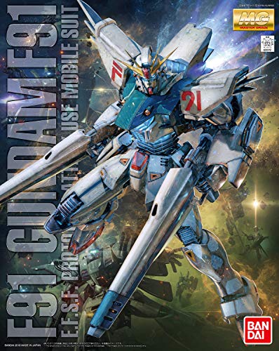 BANDAI NAMCO Entertainment MG Mobile Suit Gundam F91 Gundam F91 Ver.2.0 1/100 Scale Color-Coded Plastic Model