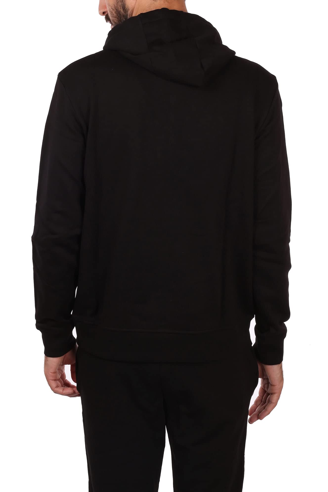 AX Armani Exchange Men's Icon Project Embroidered Logo Hooded Sweatshirt, Black, XL