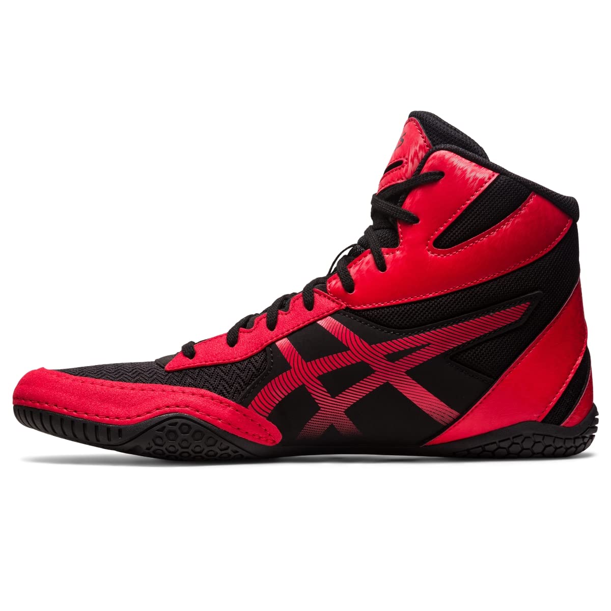 ASICS Men's MATCONTROL 3 Wrestling Shoes, 9, BLACK/CLASSIC RED