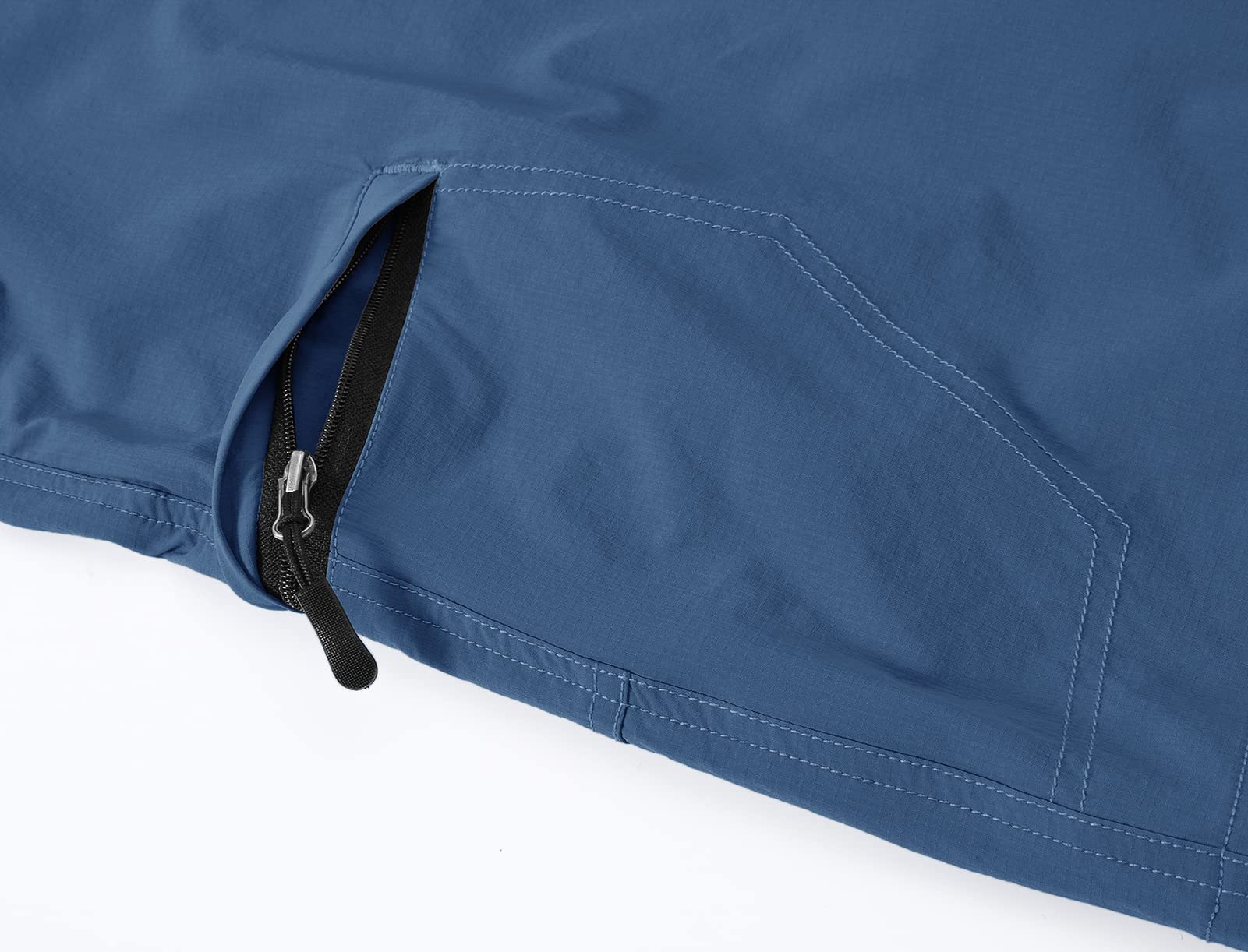 BASUDAM Men's Cargo Hiking Shorts Stretch Quick Dry Lightweight Work Shorts 6 Pockets for Camping Travel Dark Blue 38