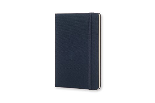 Moleskine Two-Go Textile Notebook, Hard Cover, Medium (4.5" x 7") Oriental Blue, 144 Pages