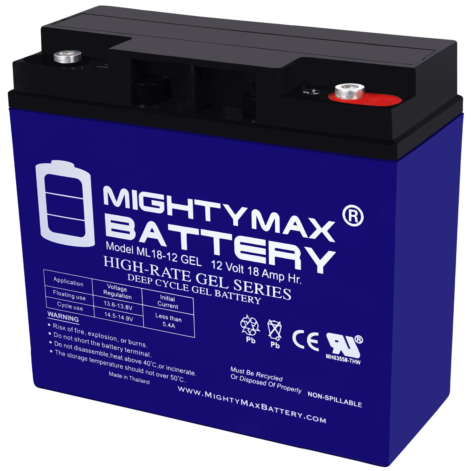 Mighty Max Battery 12V 18AH Gel Replacement Battery for ES 2500 Booster ES1217