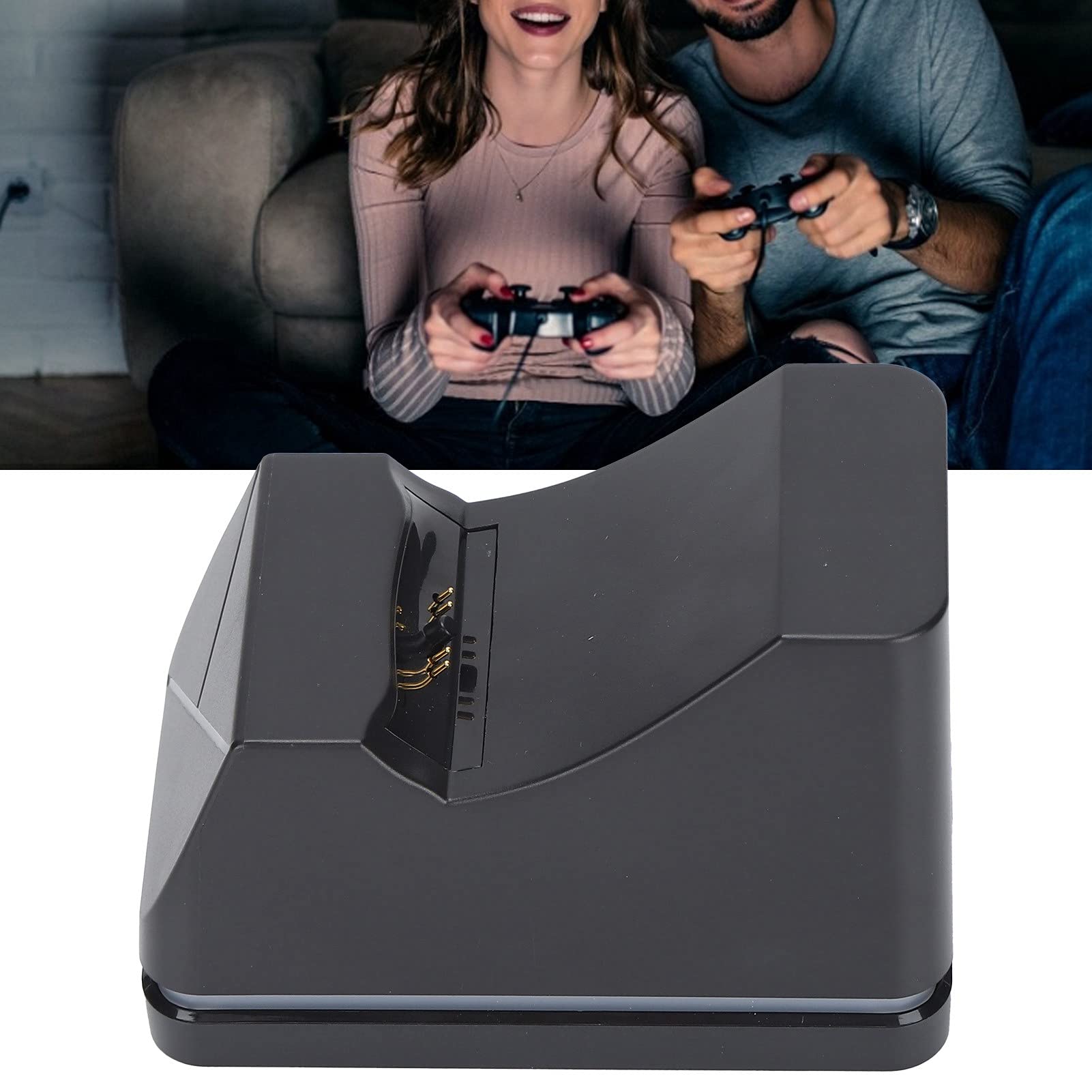 ASHATA Controller Charger for PS5, Controller Charging Dock Station for PS5,Single‑Channel Controller Charger Station,with LED Indicator, for PS5 Gamepad,Black