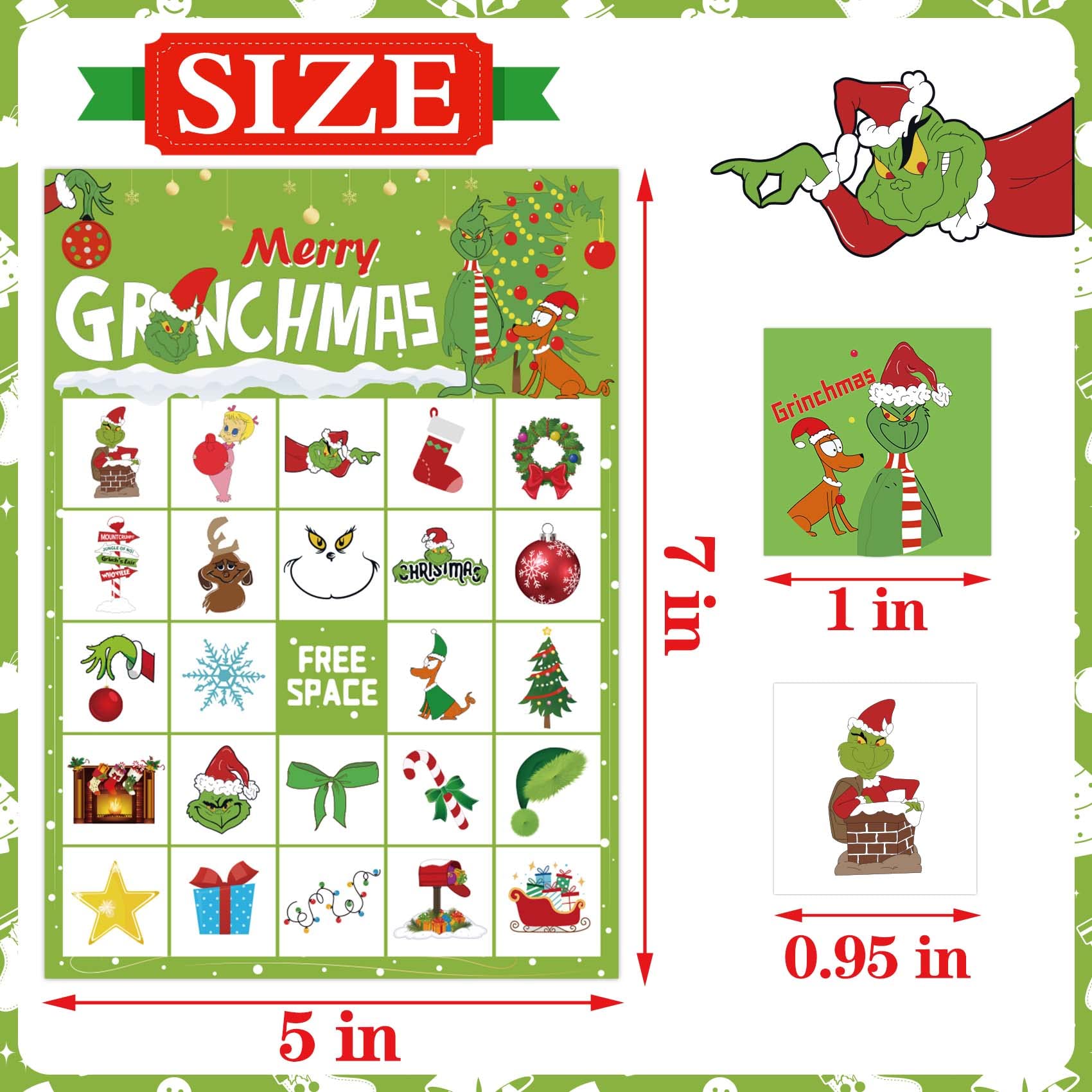 Christmas Bingo Game for Kids - Christmas Party Games and Decorations