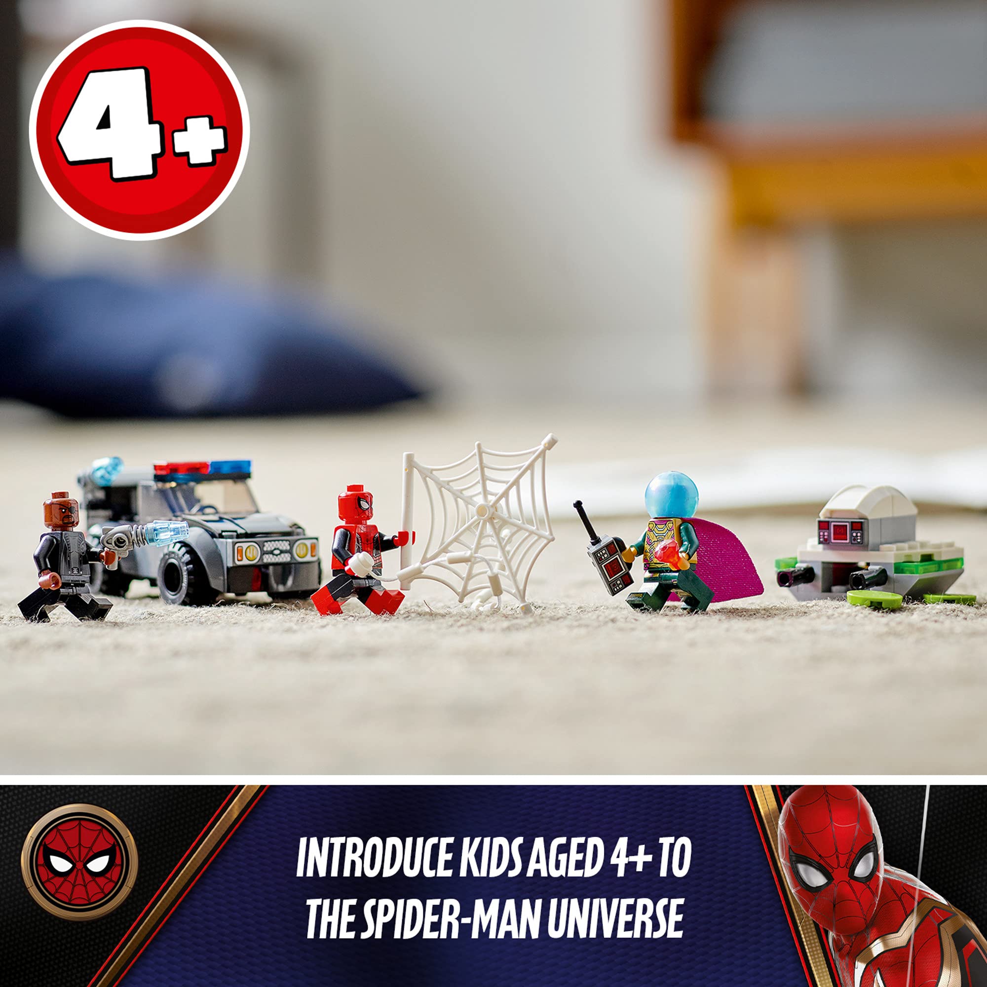 LEGO Marvel Spider-Man vs. Mysterio’s Drone Attack 76184 Building Kit (73 Pieces)