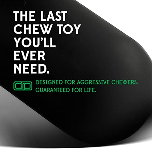 Goughnuts Toys for Aggressive Chewers | Heavy Duty Virtually Indestructible Dog Toy Stick for Medium Breeds Such as Pit Bulls | Black