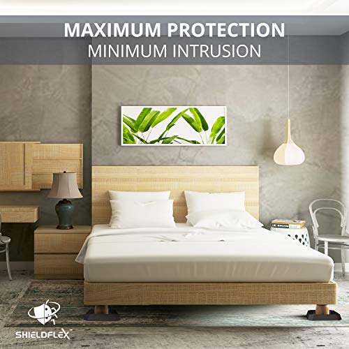 Bed Bug Trap β 4 Pack | TruGuard XL Bed Bug Interceptors (Black) | Extra Large Bed Bug Traps for Bed Legs | Reliable Insect Detector, Interceptor, and Monitor for Pest Control and Treatment