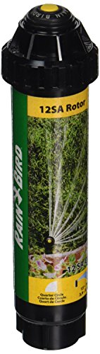 Rain Bird 12SAQ High-Efficiency Mini Rotary Pop-Up Spray, 90° Quarter Circle Pattern, 13' - 18' Spray Distance, 4" Pop-up Height