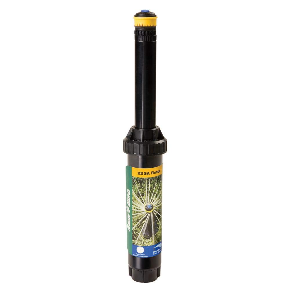 Rain Bird 22SAF Mini Rotary Pop-Up Spray, 360° Full Circle Pattern, 18' - 24' Spray Distance, 4" Pop-up Height,Blacks