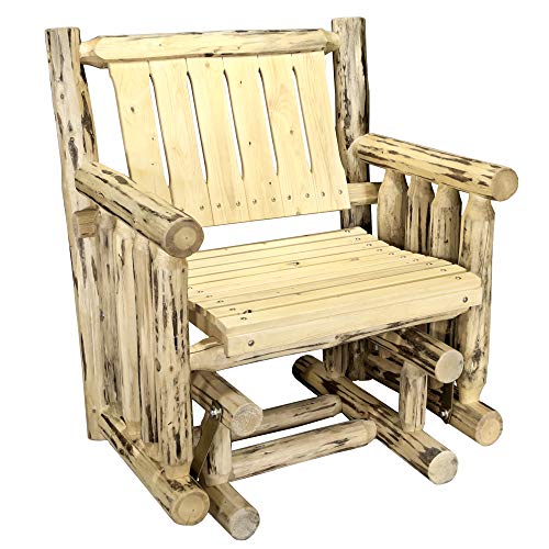 Montana Woodworks, Exterior Finish Montana Collection Single Seat Glider Chair