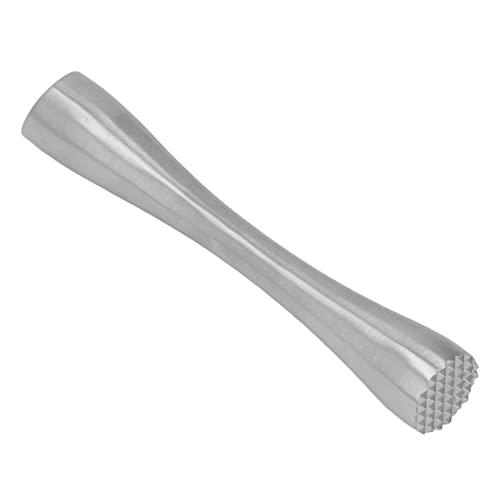 Muddler for Cocktails, Professional Stainless Steel Cocktail Muddler Food Grade One Piece Forging Drink Muddler for Kitchen Bar, Mixing Spoon Home Bar Tool(Long Handle)