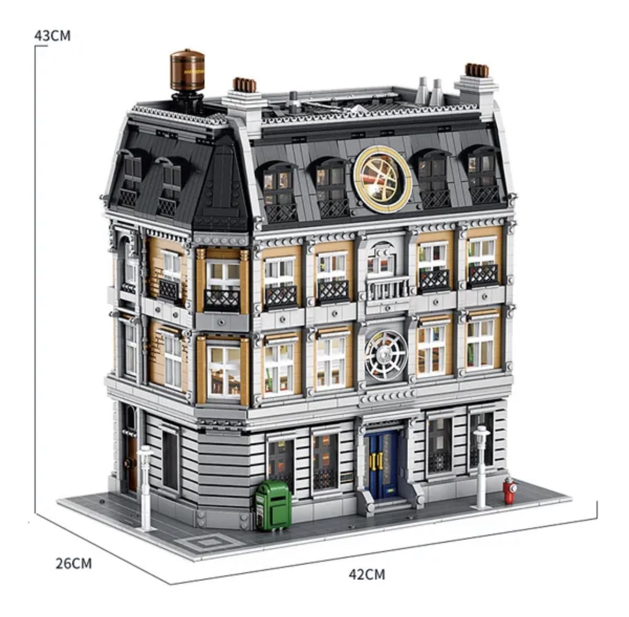 General Jim's New York Sanctorum Sanctum - Magic Library Santuary Modular City Bulding Blocks Set | Compatible with Lego City Sets and All Major Brands