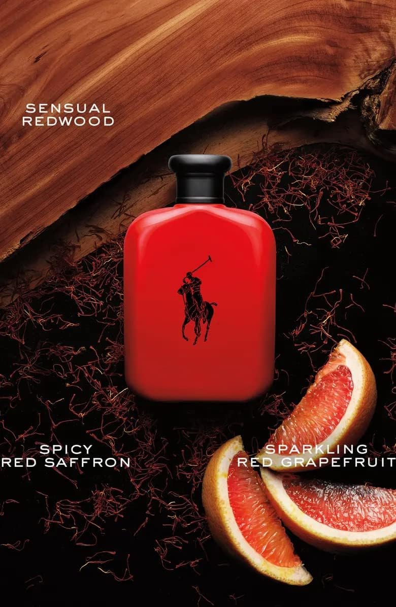 Ralph Lauren Polo Red Eau de Toilette Spray for Men, 4.2 Ounce