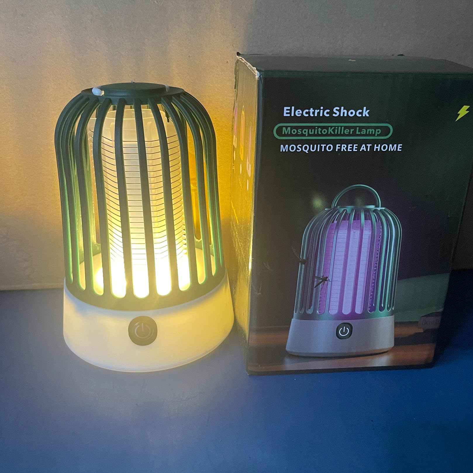 Bug Zapper Outdoor Indoor, Electric Mosquito Zapper, Portable Rechargeable Bug Zapper, Fly Trap, Waterproof Insect Killer, Electric Fly Zapper for Home, Patio, Camping, Kitchen