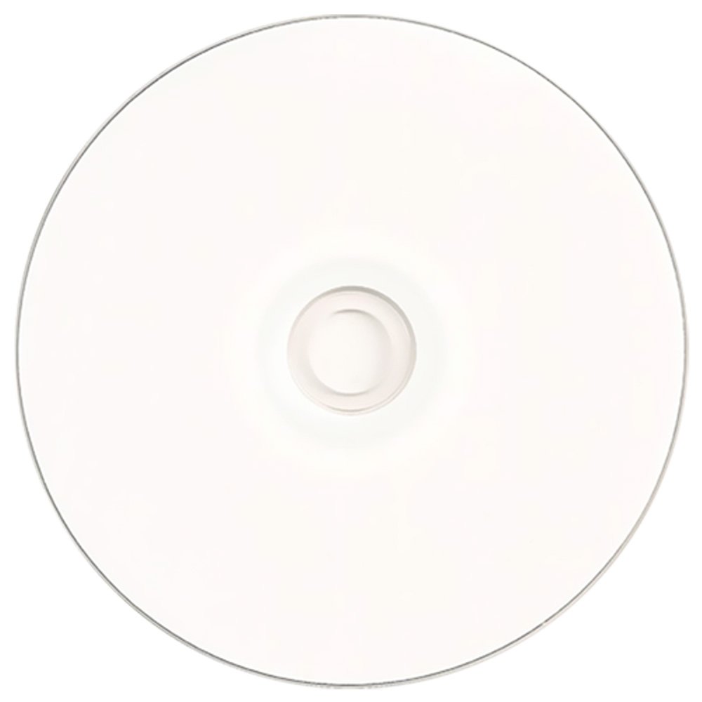 Smart Buy CD-R 100 Pack 700mb 52x Thermal Printable White Blank Recordable Discs, 100 Disc, 100pk
