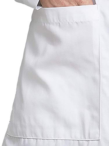 Med Couture Women's Lab Coat 37 inch White Labcoat Long, White, Medium