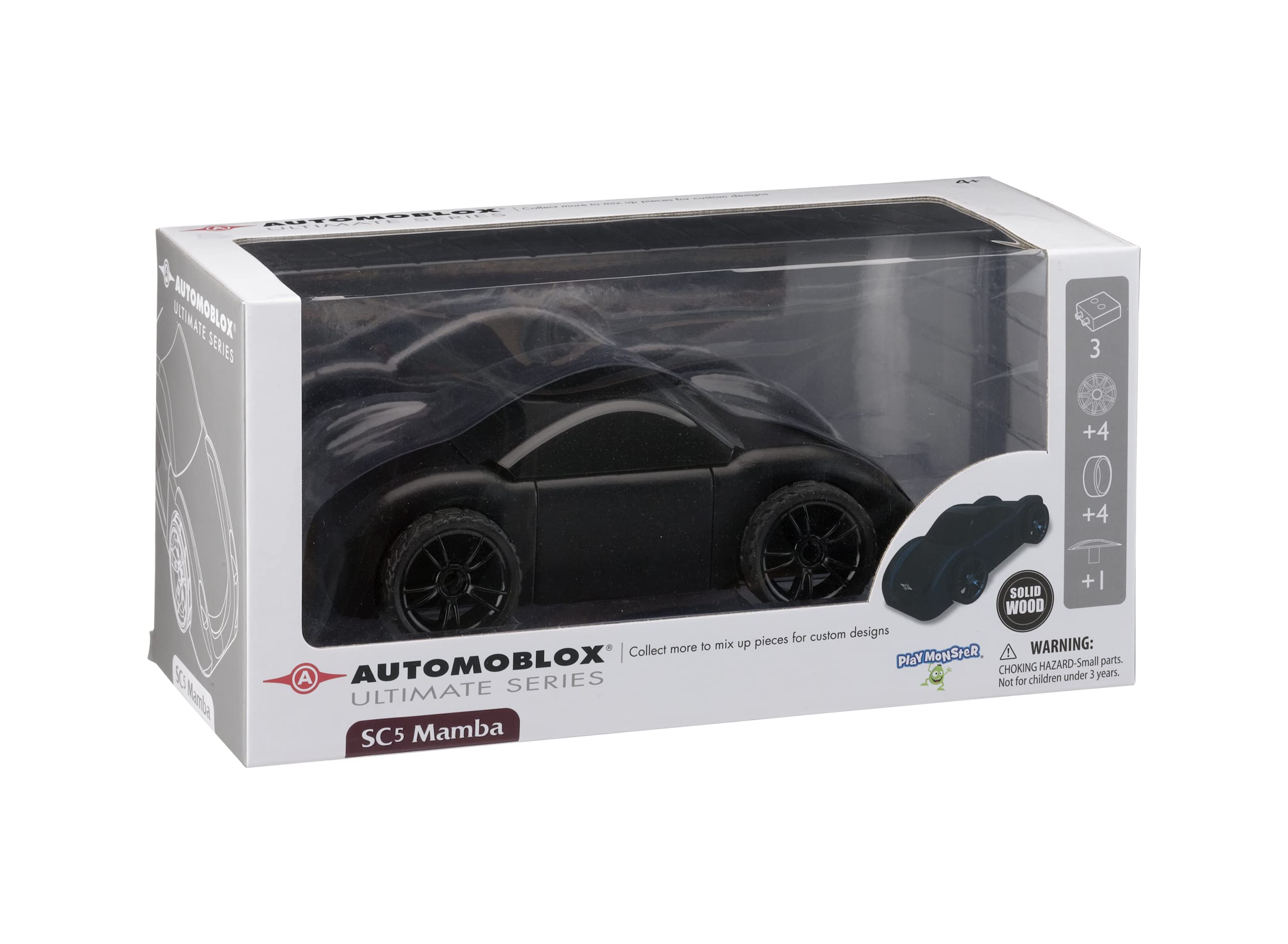 Automoblox Ultimate SC-5 Mamba — Wooden Mix-and-Match Car— Build and Rebuild — Ages 4+