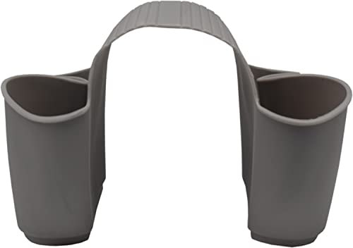 Black Duck Brand Set of 2 Soft Sink Caddies - One Size Fits Most - Features Drainage Holes for Easy Drying - Clear Up Space on Your Counter (2)