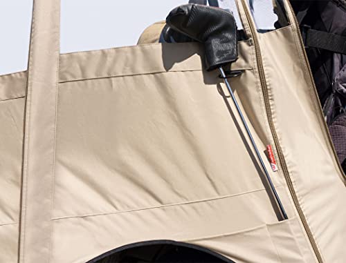 Greenline Golf Cart Enclosure Eevelle USA | Golf Car Cover | All Weather Windproof Waterproof Rain Cover | 2 or 4 Passenger Durable Golf Cart Cover