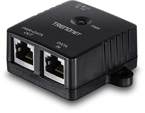TRENDnet Gigabit Power Over Ethernet Injector, TPE-113GI (Version 3.0R), Full Duplex Gigabit Speeds, Connect Devices Up to 100m (328 ft), Wall Mount, Connect Network Devices Up to 100M (328 ft.)