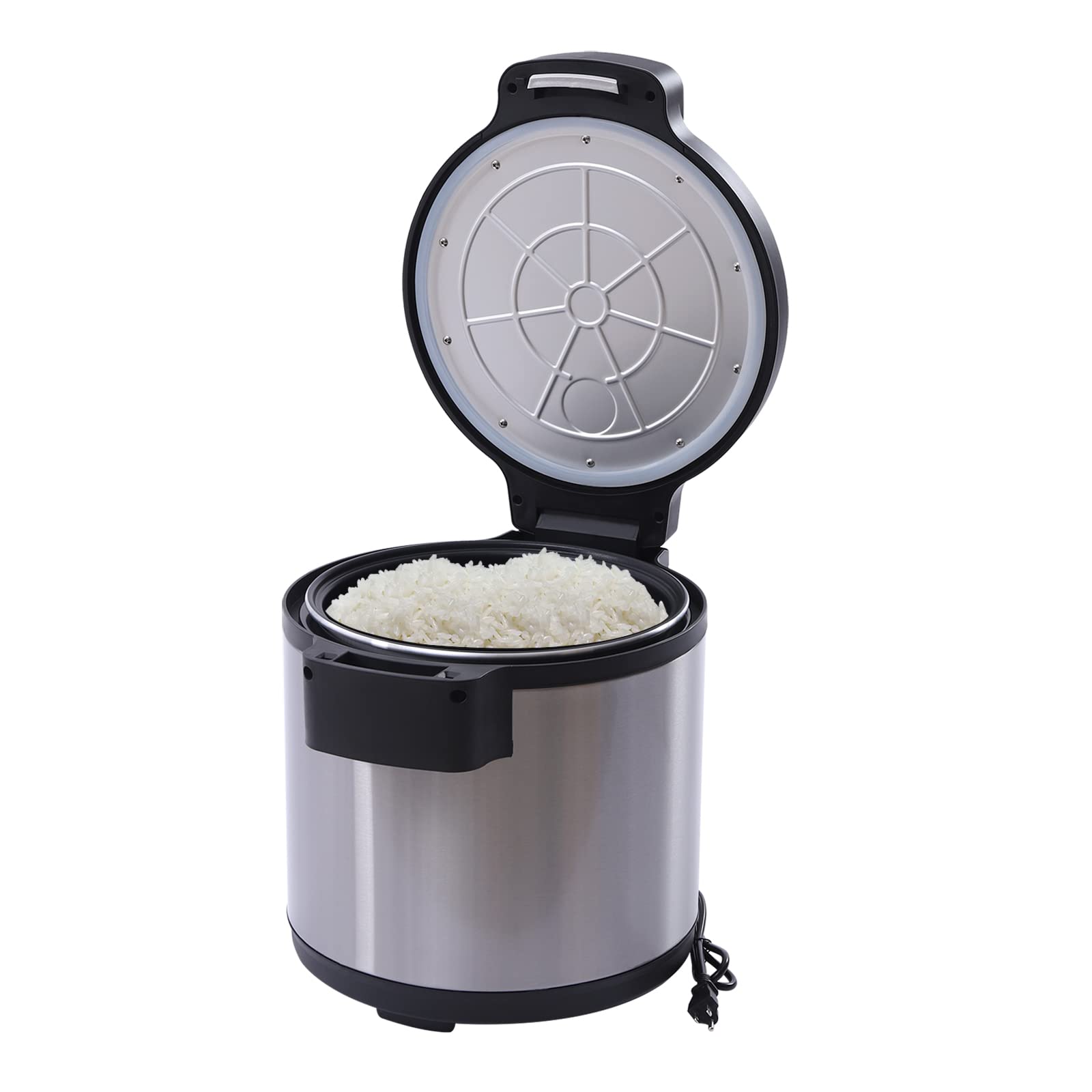 Commercial Rice Warmer 20QT/100CUP Portable Food & Rice Warmer Non-stick Inner Pot Electric Rice Warmer for Restaurant Party