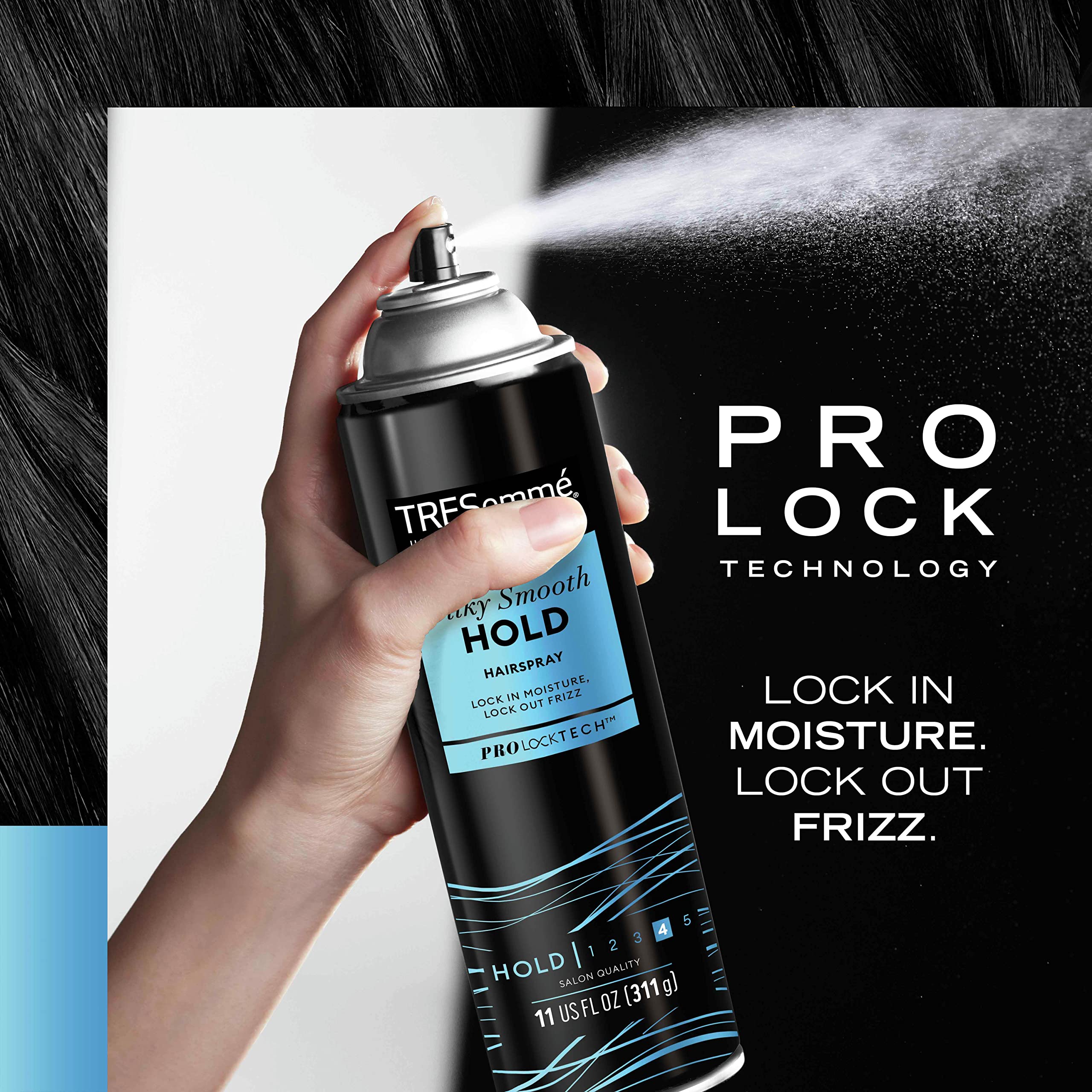 TRESemmé Silky Smooth Hold Hairspray Pack of 6 for 24-Hour Frizz Control & All-Day Humidity Resistance 11 oz