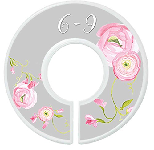Mumsy Goose Nursery Closet Dividers Baby Girl Clothes Dividers Closet Organizers