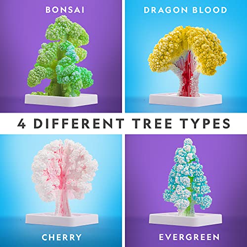 NATIONAL GEOGRAPHIC Craft Kits for Kids - Crystal Growing Kit, Grow 6 Crystal Trees in Just 6 Hours, Educational Craft Kit with Art Supplies, Geode Specimen, STEM Arts & Crafts Kit (Amazon Exclusive)