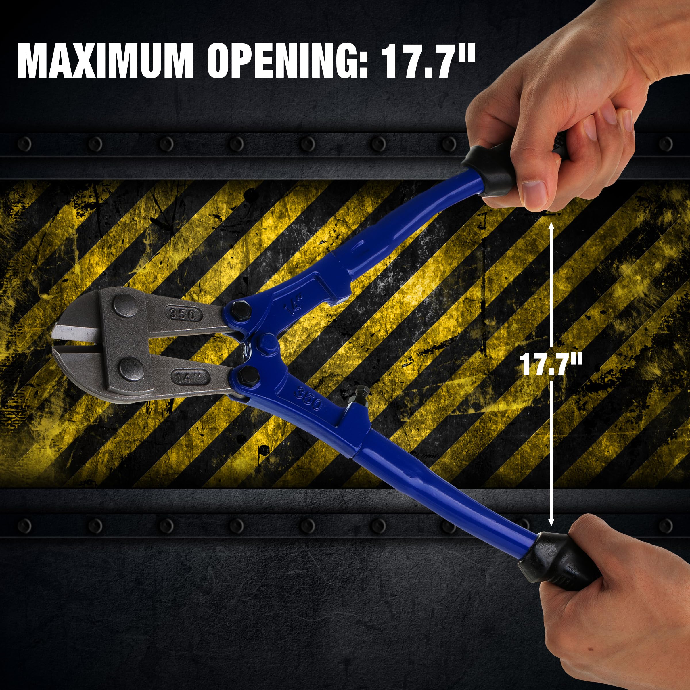 Bates- Bolt Cutter, 14", Chain Lock Cutter Heavy Duty, Bolt Cutters Heavy Duty for Locks, Screw Cutter, Chain Link Fence Cutter, Bolt and Wire Cutter, Chain Lock Cutters, Bolt Cutter Tool, Boltcutters