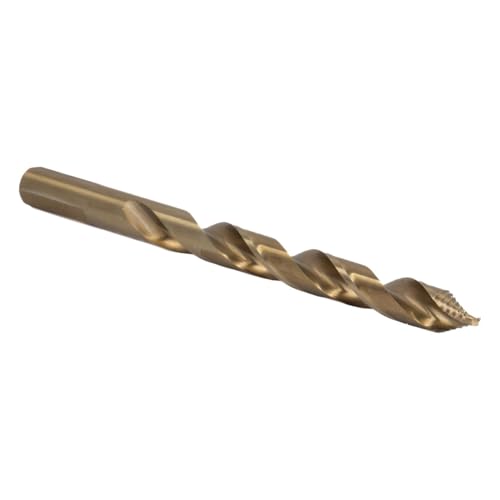 Drill America 29 Piece Cobalt Stepped Point Drill Bit Set in Round Case w/Gold Oxide Finish for Drilling Acrylic, Steel, Hard Metals, Sizes 1/16" to 1/2" x 64ths, GSC Series ZMGSC29J-PC