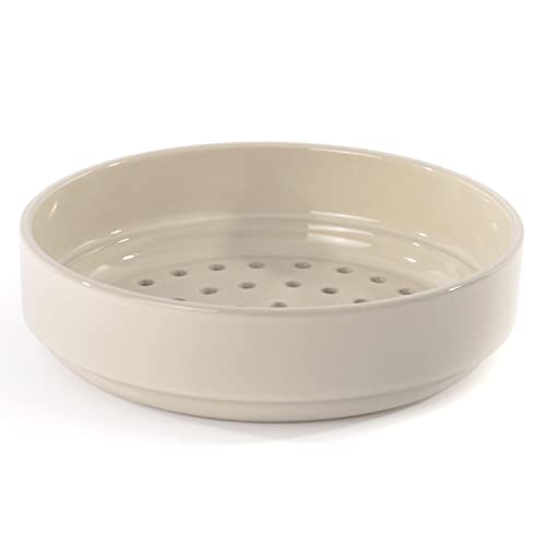 BergHOFF Ron Stock Pot Stoneware Steam Tower Insert, White